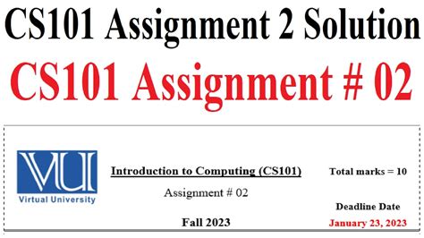 cs101 assignment 02 cs101 assignment 2 solution cs101 assignment 2 solution fall 2023