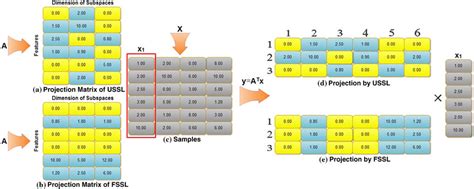 projection procedure in unified sparse subspace learning ussl and download scientific diagram
