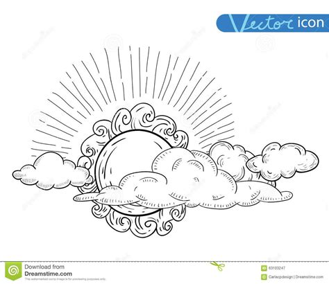 Sun And Clouds Sketch