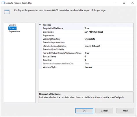 file counter expression in ssis using execute process task output hot sex picture