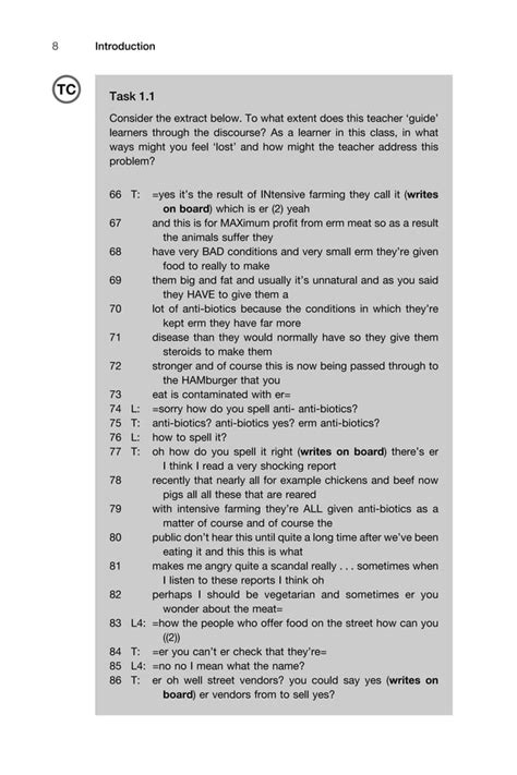 exploring classroom discourse