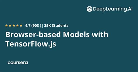 Browser Based Models With TensorFlow Js Coursya