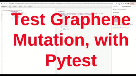 Pytest Tests For Graphene Mutation In Django YouTube