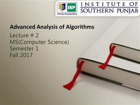 advanced analysis of algorithms ppt download