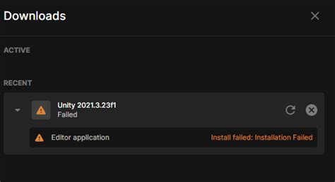 i keep getting editor application install failed installation failed anytime i try to