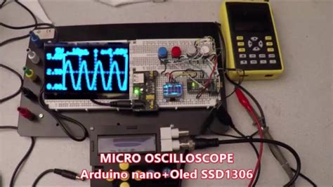 Montage Et Test Mini Oscilloscope A Base Darduino Nano Et Oled Ssd1306 Youtube