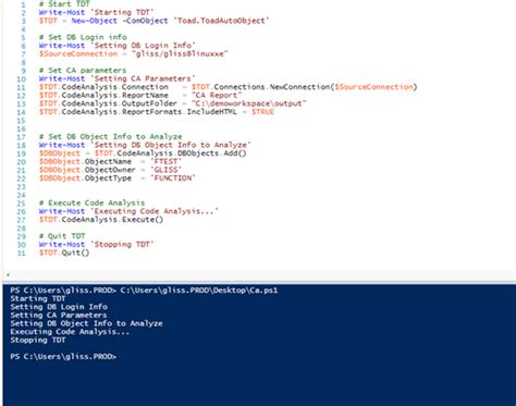 Toad DevOps Toolkit And PowerShell Step By Step