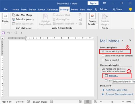 how to mail merge with excel