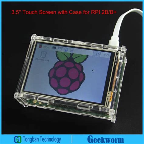 raspberry pi 3 5 inch lcd tft touch screen display shield 320 480 acrylic case for raspberry