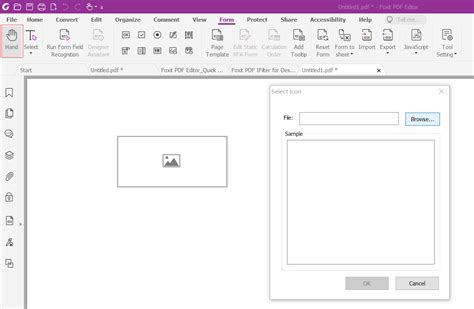 how can create a field in a pdf which will accept an image input help center foxit software