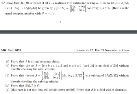 6 recall that m2 r is the set of all 2×2 matrices