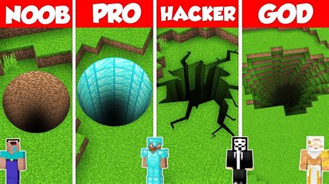 ROUND TUNNEL BASE HOUSE BUILD CHALLENGE Minecraft Battle NOOB Vs PRO