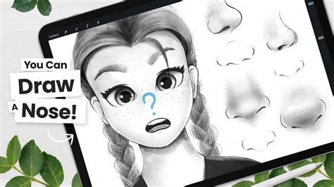 The Easiest Way To DRAW A NOSE For All Drawing Tools YouTube