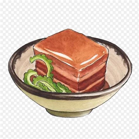 中国传统美食餐饮手绘红烧肉PNGPNG图片素材下载 图片编号8029635 PNG素材网