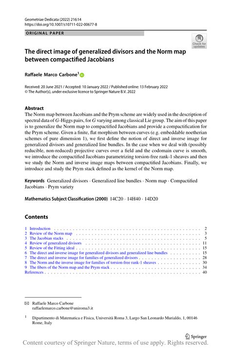 the direct image of generalized divisors and the norm map between compactified jacobians