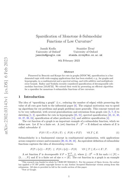 pdf sparsification of monotone k submodular functions of low curvature