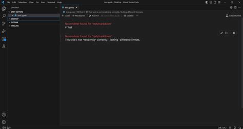 issue with jupyter notebook markdown renderer · issue 178589 · microsoft vscode · github