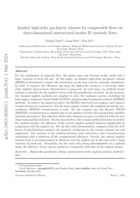 pdf implicit high order gas kinetic schemes for compressible flows on three dimensional