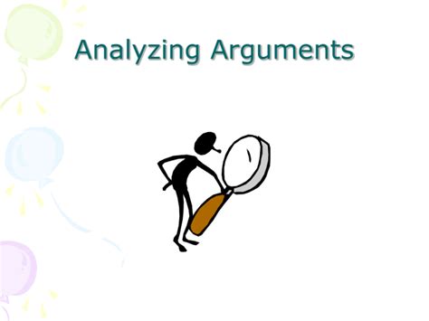 analyzing arguments