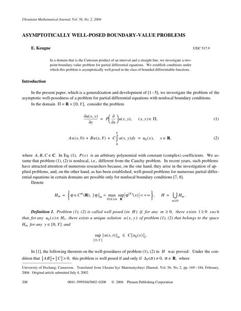 pdf asymptotically well posed boundary value problems
