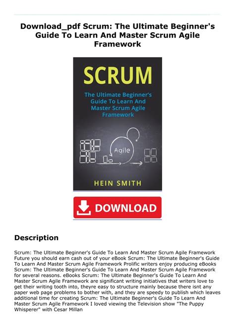 download pdf scrum the ultimate beginner s guide to learn and master scrum agile framework