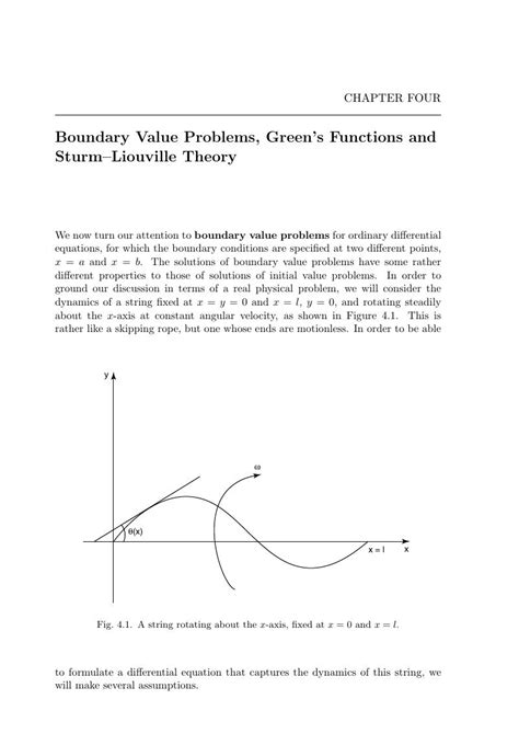 boundary value problems green s functions and sturm liouville theory chapter 4 differential