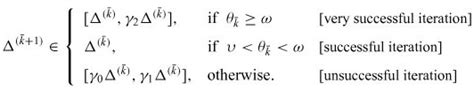 scielo brasil solving the dual subproblem of the method of moving asymptotes using a trust