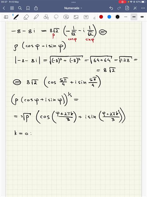 solved find all the complex cube roots of 8 8i