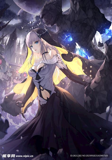 暗黑系少女壁纸设计图 动漫人物 动漫动画 设计图库 昵图网nipic