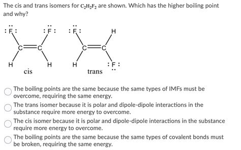Difference Between Cis And Trans Isomers