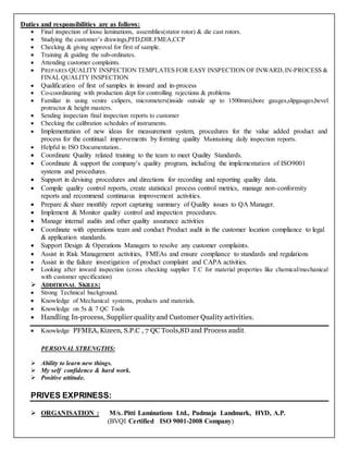 Brahmaiah Resume PDF