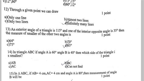 KVS Class 9 Maths Half Yearly Exam Sample Question Paper For Kendriya