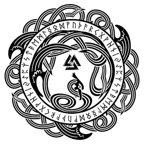 Premium Vector Ancient Celtic Scandinavian Pattern Scandinavian Knot