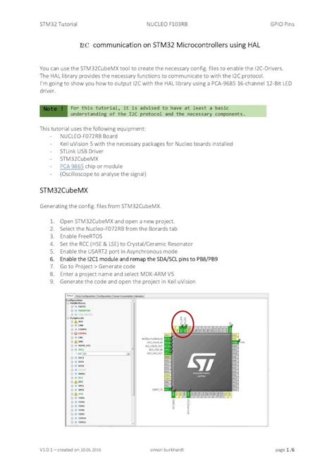 Pdf Uart Communication On Stm32 Microcontrollers Using Tutorial 04 I2c · Stm32 Tutorial