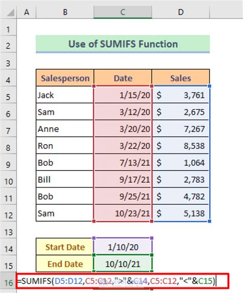 How To Use SUMIFS For Date Range With Multiple Criteria 7 Ways
