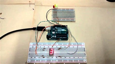 arduino semáforo con display 7 segmentos youtube