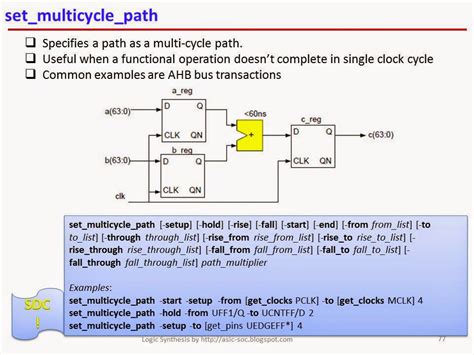 asic system on chip vlsi design timing constraints