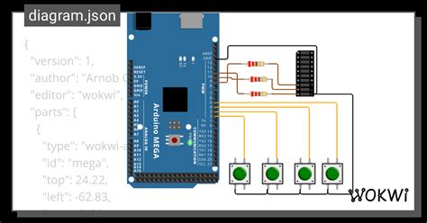 Toggle Led Bar Graph Wokwi Esp32 Stm32 Arduino Simulator
