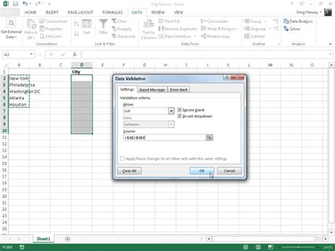 limit data entry with data validation in excel 2013 dummies