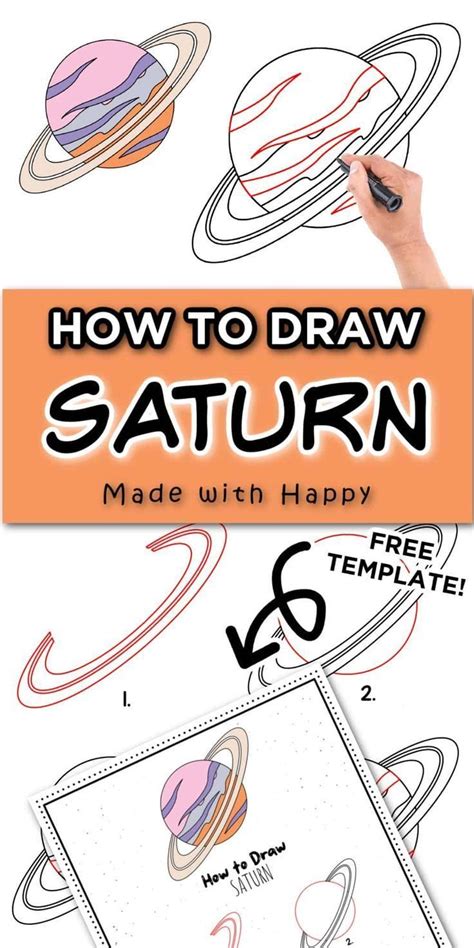 How To Draw Saturn Easy Step By Step Tutorial In 2024 Exploration Art
