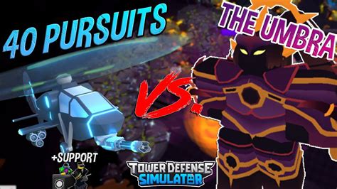 40 Pursuits Vs The Umbra Tower Defense Simulator Roblox Youtube