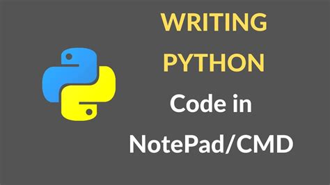 how to write python code in text editor writing python code in terminal youtube