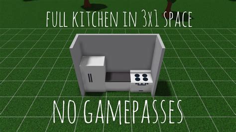 Roblox Fitting A Counter Kitchen And Stove In A 3x1 Space In