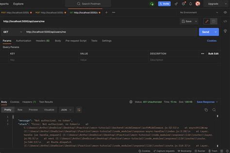 Postman Invalid JWT Token Stack Overflow