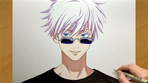 How To Draw Gojo Satoru From Jujutsu Kaisen Step By Step Draw Anime