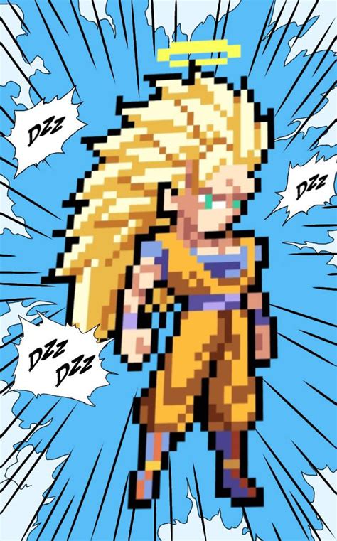 Goku Ssj3 Manga Panel Pixel Art By Adrianxdoficial On Deviantart