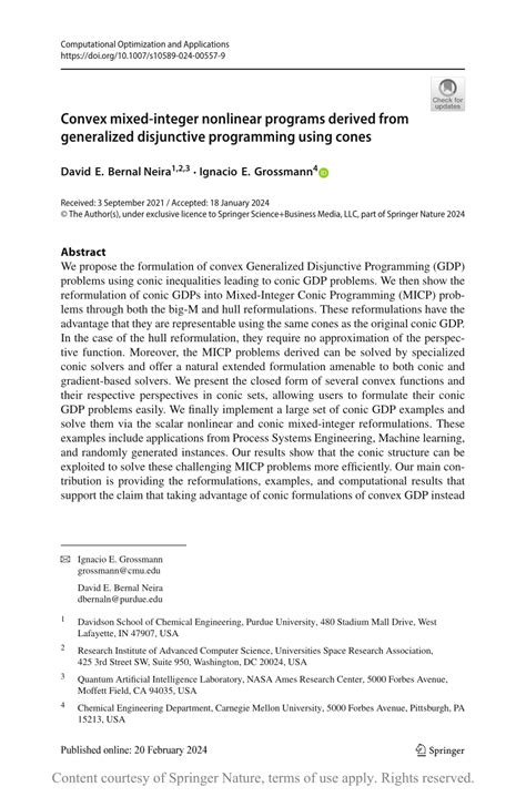 convex mixed integer nonlinear programs derived from generalized disjunctive programming using cones