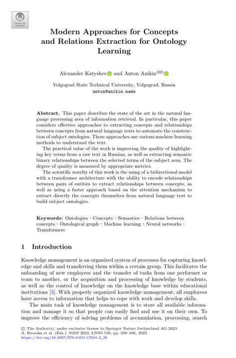 pdf modern approaches for concepts and relations extraction for ontology learning