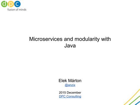 PDF Microservices And Modularity With Java DOKUMEN TIPS