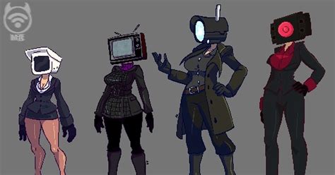 Skibiditoilet Camerawoman Tvwoman Skibidi Toilet X Skullgirls Pixiv